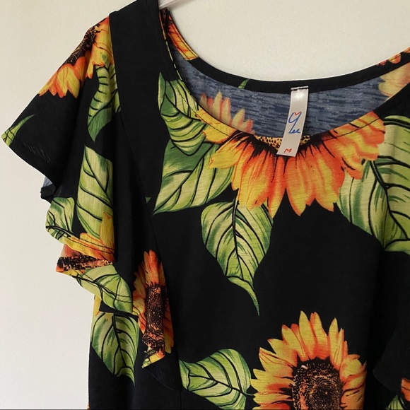Dresses | Sunflower Loose Fit Sundress With Flutter Sleeves | Poshmark